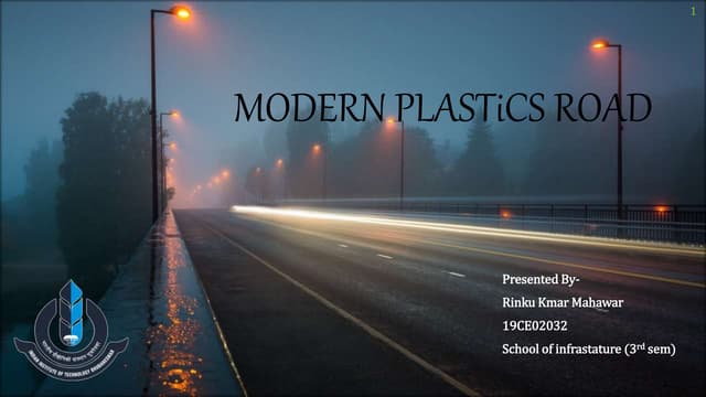plastic in road construction | PPTX