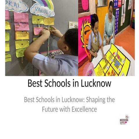 Best Schools in Lucknow: Shaping the Future with Excellence | PPTX