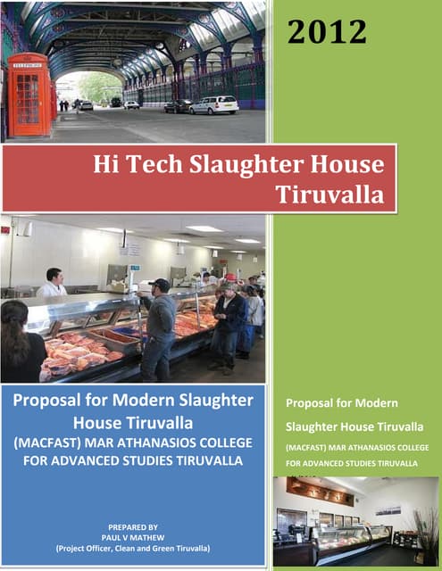 Project proposal designing for dairy and meat processing plant by Geeta ...