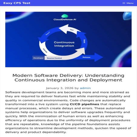 Modern Software Delivery Understanding Continuous Integration and ...