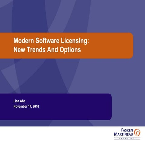 Modern Software Licensing: New Trends and Options | PDF