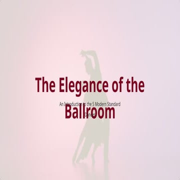 Modern Standard Dances (tango, waltz, vinniese waltz, quickstep) pptx ...