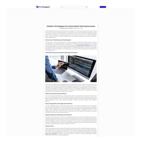 Modern Strategies For Automated Testing Successpdf
