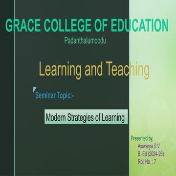 Title - Modern Strategies of learning.pptx