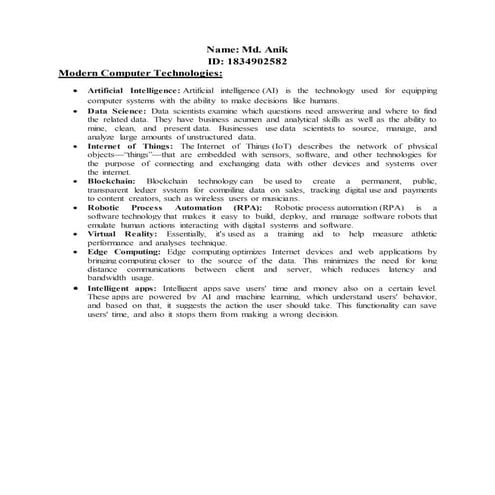 Modern technologies | PDF