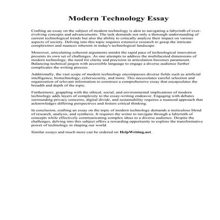 Modern Technology Essay.pdf