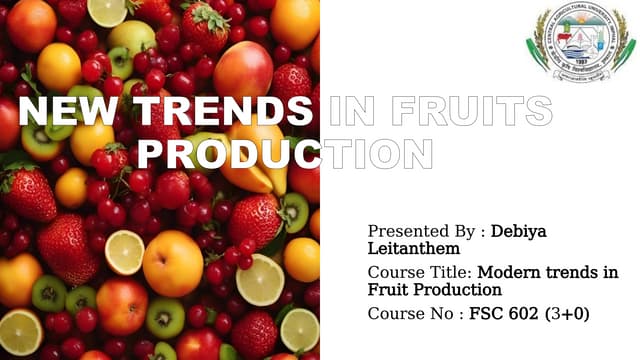 High density planting (HDP) | PPTX