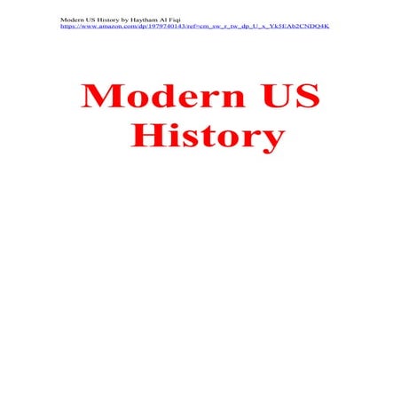 Modern us history | DOC | Political Issues & policy | Politics