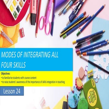 Modes of integrating all four skills | PPTX