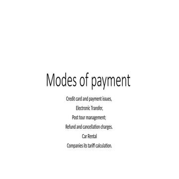 Modes of payment in the travel industry.pptx