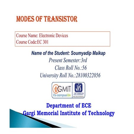 Modes of transistor.pdf