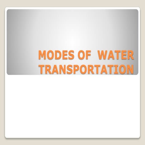 Evolution of Water Transport (From Ancient History to the Megaships of ...