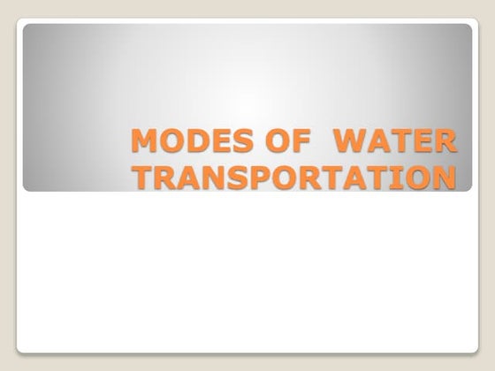 Evolution of Water Transport (From Ancient History to the Megaships of ...