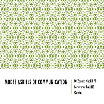 Modes & Skills of Communication (slp-1) lecture-10.pptx