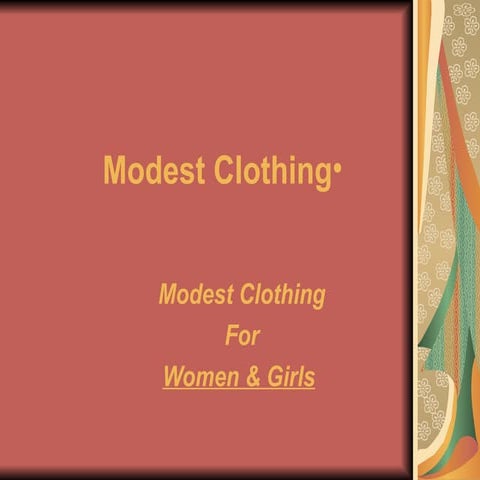Modest clothing | PPT