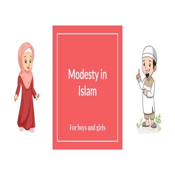 Modesty in Islam for Kids, boys and girls | PDF