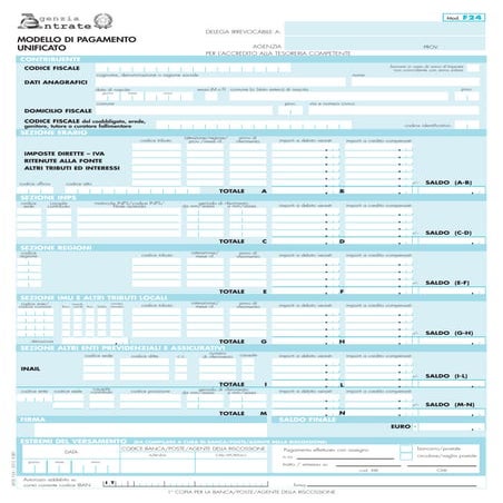 Modello f24 | PDF