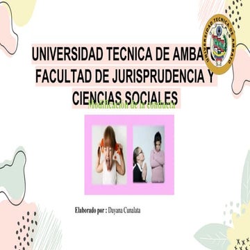 Programa de modificación conductual psicopedagogía | PDF