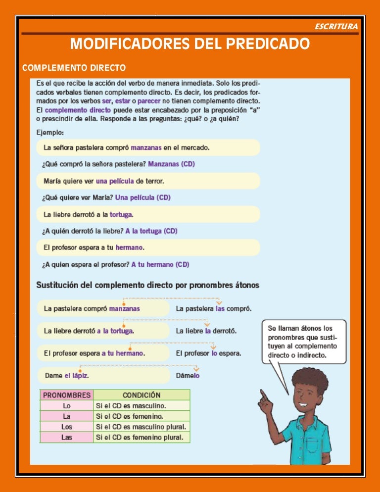 Modificadores del predicado