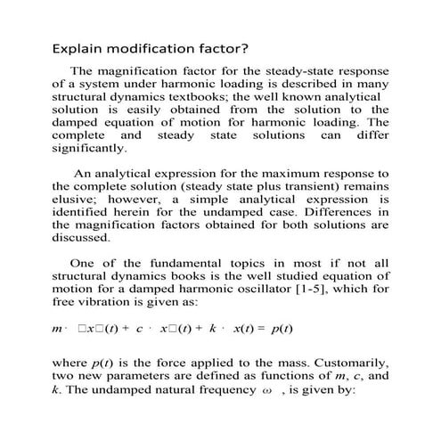 Modification factor | PDF