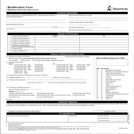 Modification Or Upgrade Form | PDF