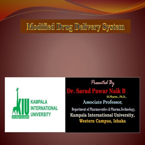 Novel drug delivery system | PPTX