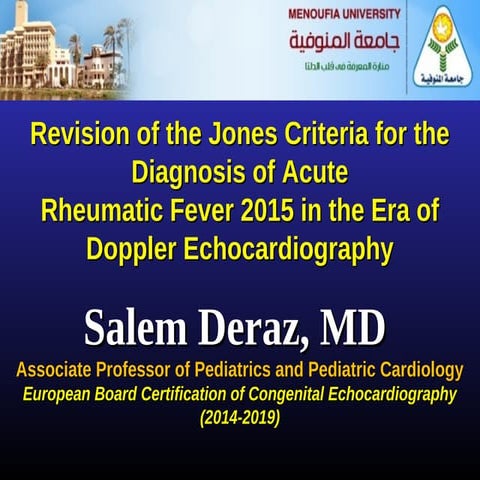 Modified Jones Criteria in the era of Echo | PDF