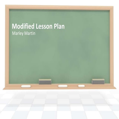 Modified lesson plan | PPTX