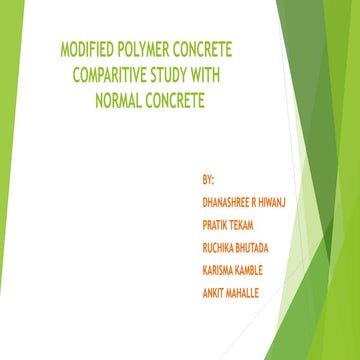 Modified polymer concrete | PPT