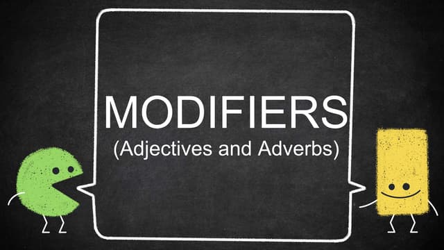 Modifiers | PPTX