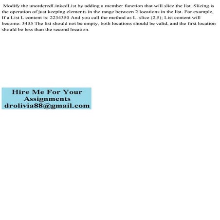 Modify The Unorderedlinkedlist By Adding A Member Function That Will Pdf 2568