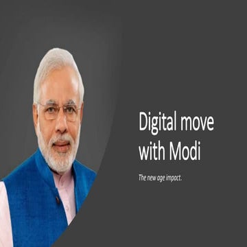 A digital move with Modi | PPTX