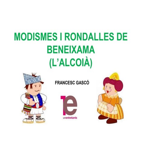 Modismes i rondalles de beneixama | PPT