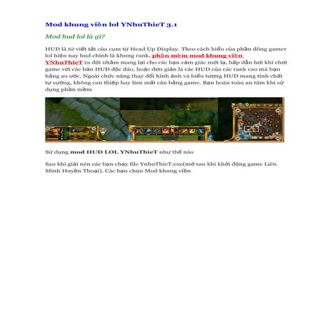 mod khung viền - HUD LOL | DOC