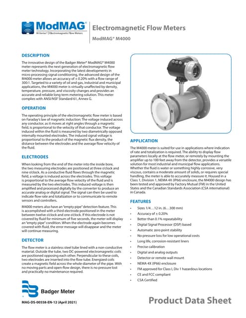Dynasonics dfx datasheet badger meter doppler ultrasonic flow meter | PDF
