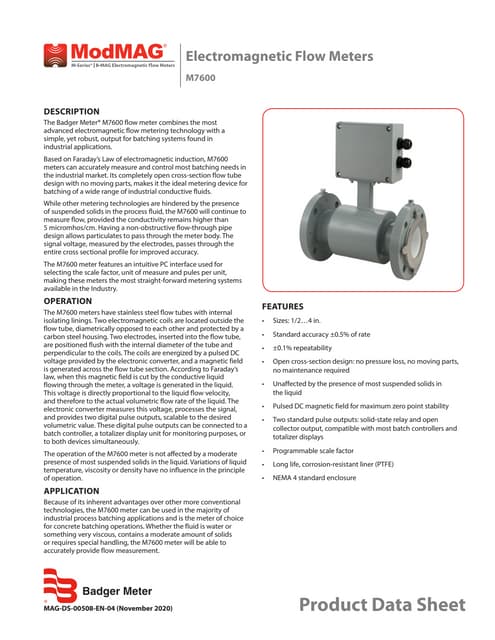 Dynasonics dfx datasheet badger meter doppler ultrasonic flow meter | PDF