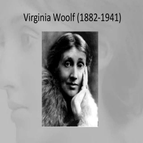 Virginia Woolf presentation for literature class | PPTX