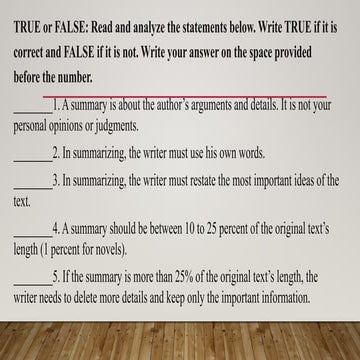 modue-3-SUMMARIZING6..................,l | PPTX