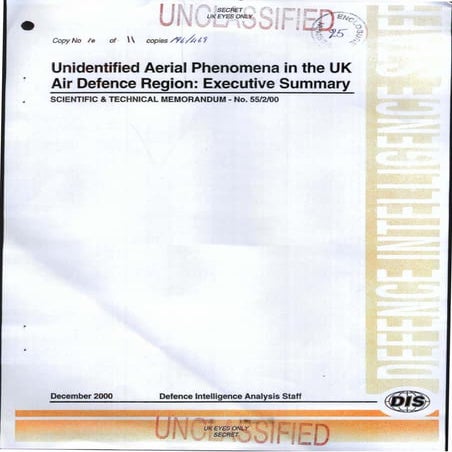 Mod ufo report summary 1 | PDF