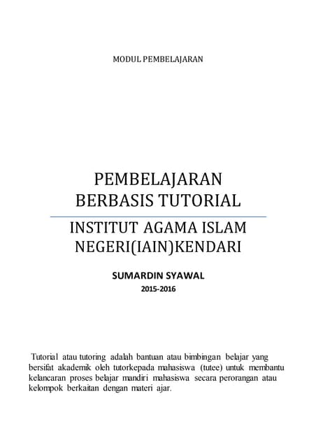 modul ajar model pembelajaran tutorial.docx