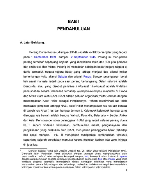 Makalah Instrumen HAM Internasional | PDF