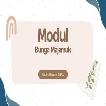 Modul Bunga Majemuk UKIN PPG Piloting tahap 3 | PDF