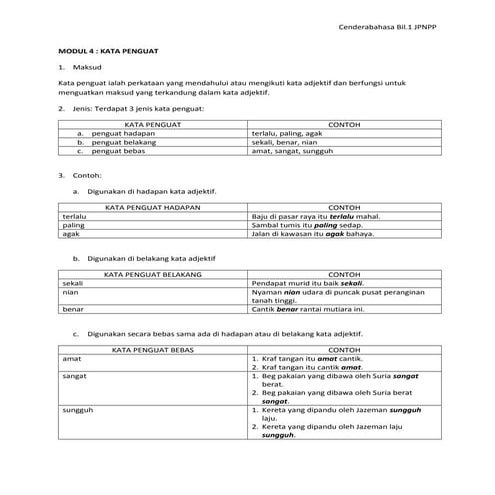 Modul 4-kata-penguat | DOC