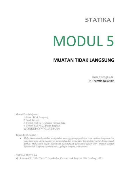 METODE RITTER PADA STRUKTUR RANGKA BATANG | PPT