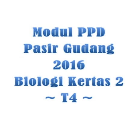 Modul biologi-2016-t4-soalan | PDF
