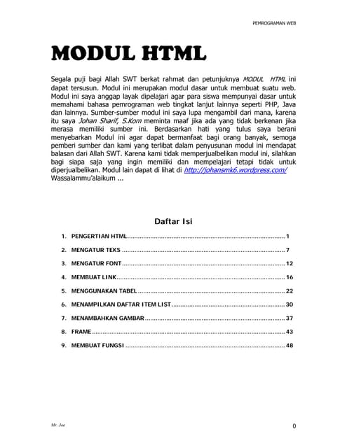 Cara membuat website dengan notepad | PDF
