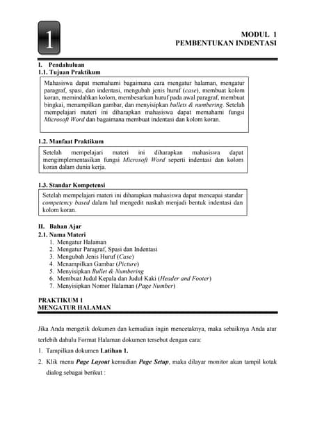 Contoh soal indentasi | PDF