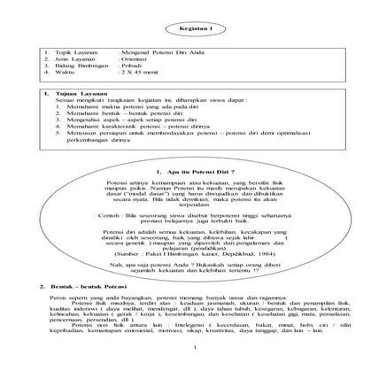 Modul kegiatan-1 | PDF