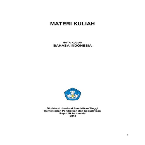 Modul kuliah-bahasa-indonesia-mku | PDF
