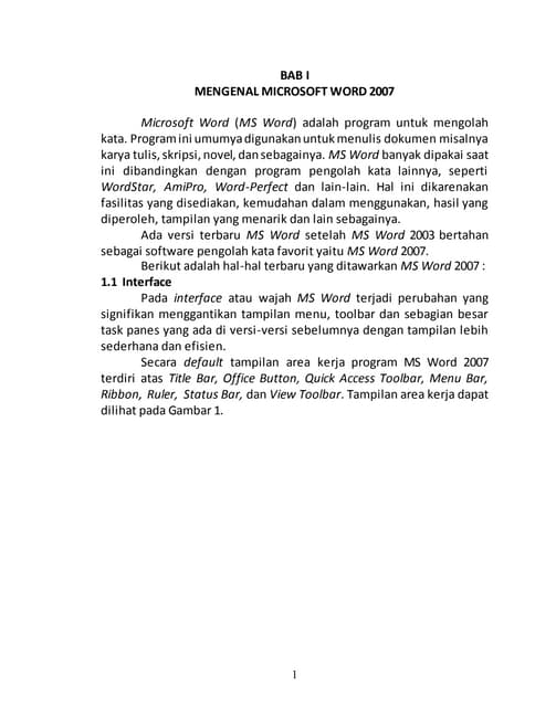 fitur - fitu dan konten microsoft office word | PPT